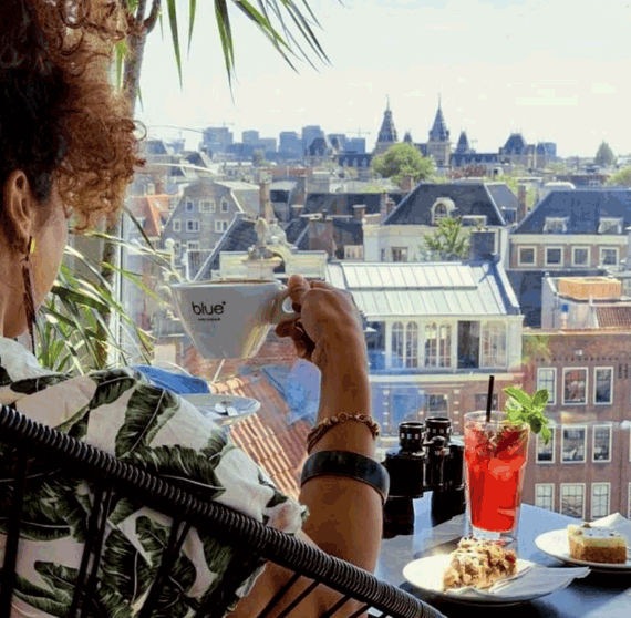 Prachtig uitzicht over Amsterdam | Kalverpassage